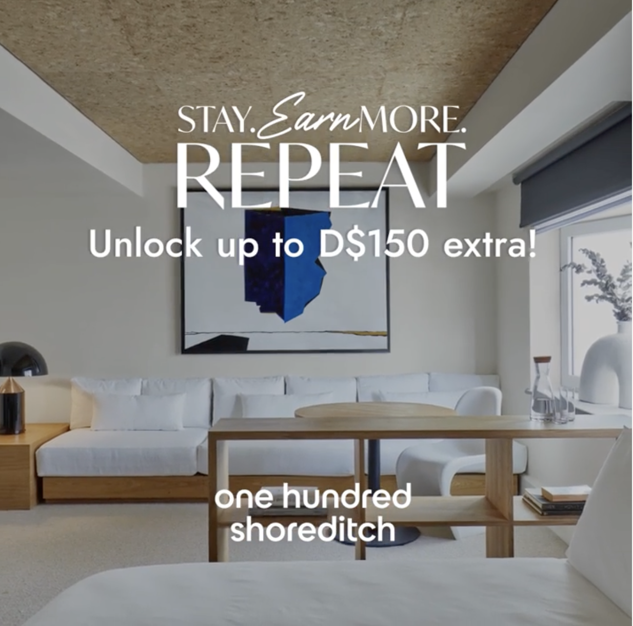 Stay 4, Pay 3 | Long Stay Offer | One Hundred Shoreditch, East London